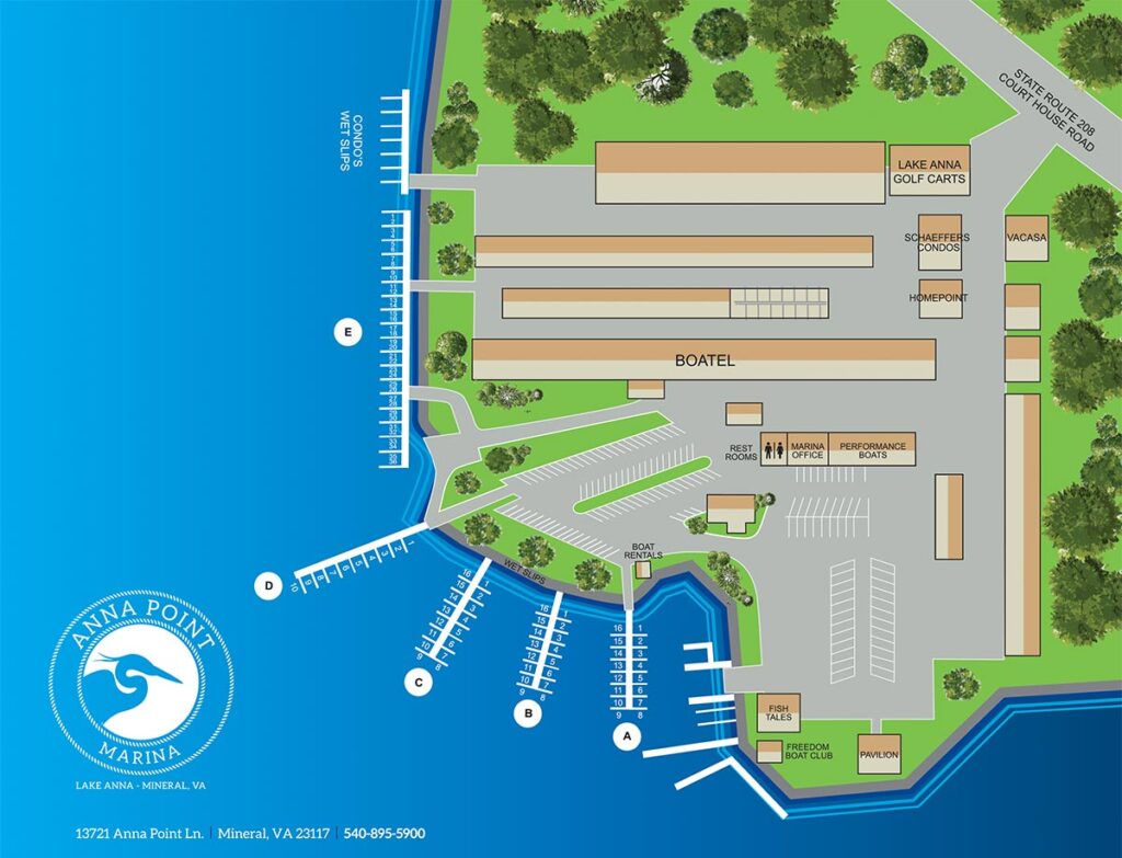 Wet Slips - Anna Point Marina